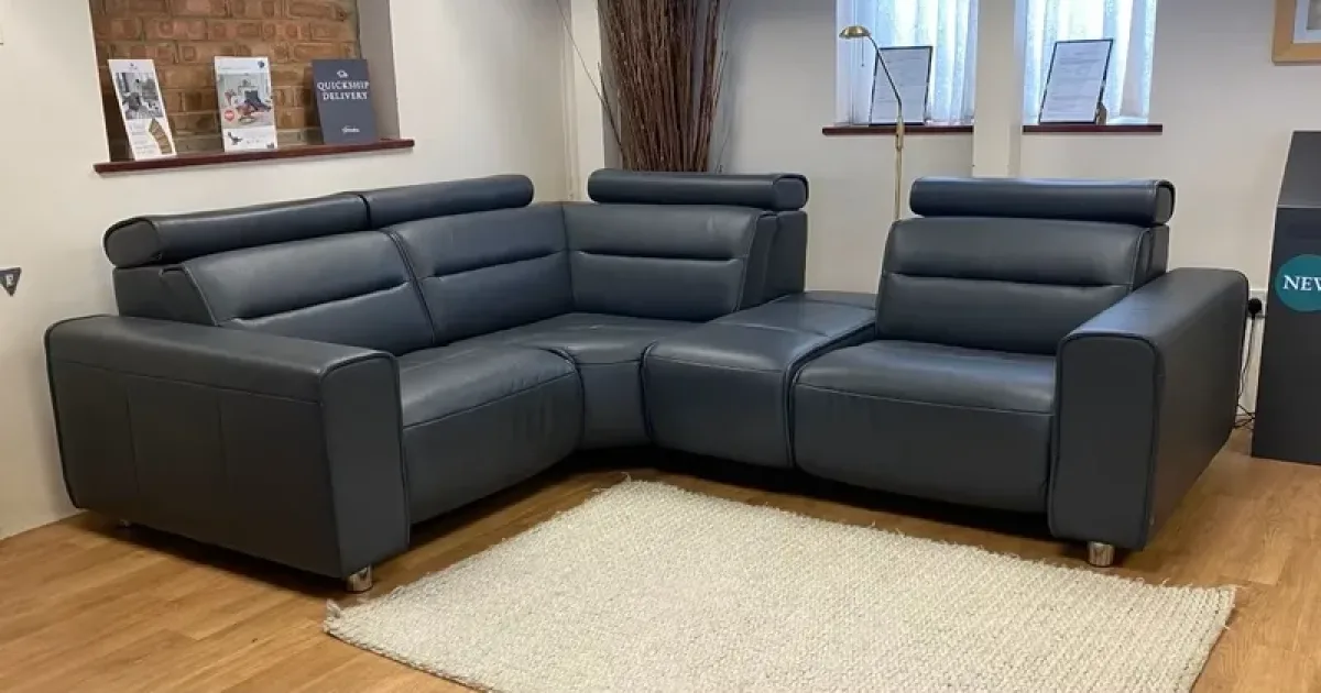 Stressless Emily Power (Wide Arm) Corner Suite | Sofas in Ipswich ...
